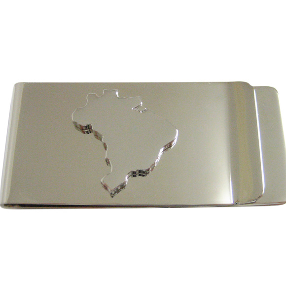 Kiola Designs | Accessories | Brazil Map Shape Money Clip | Poshmark